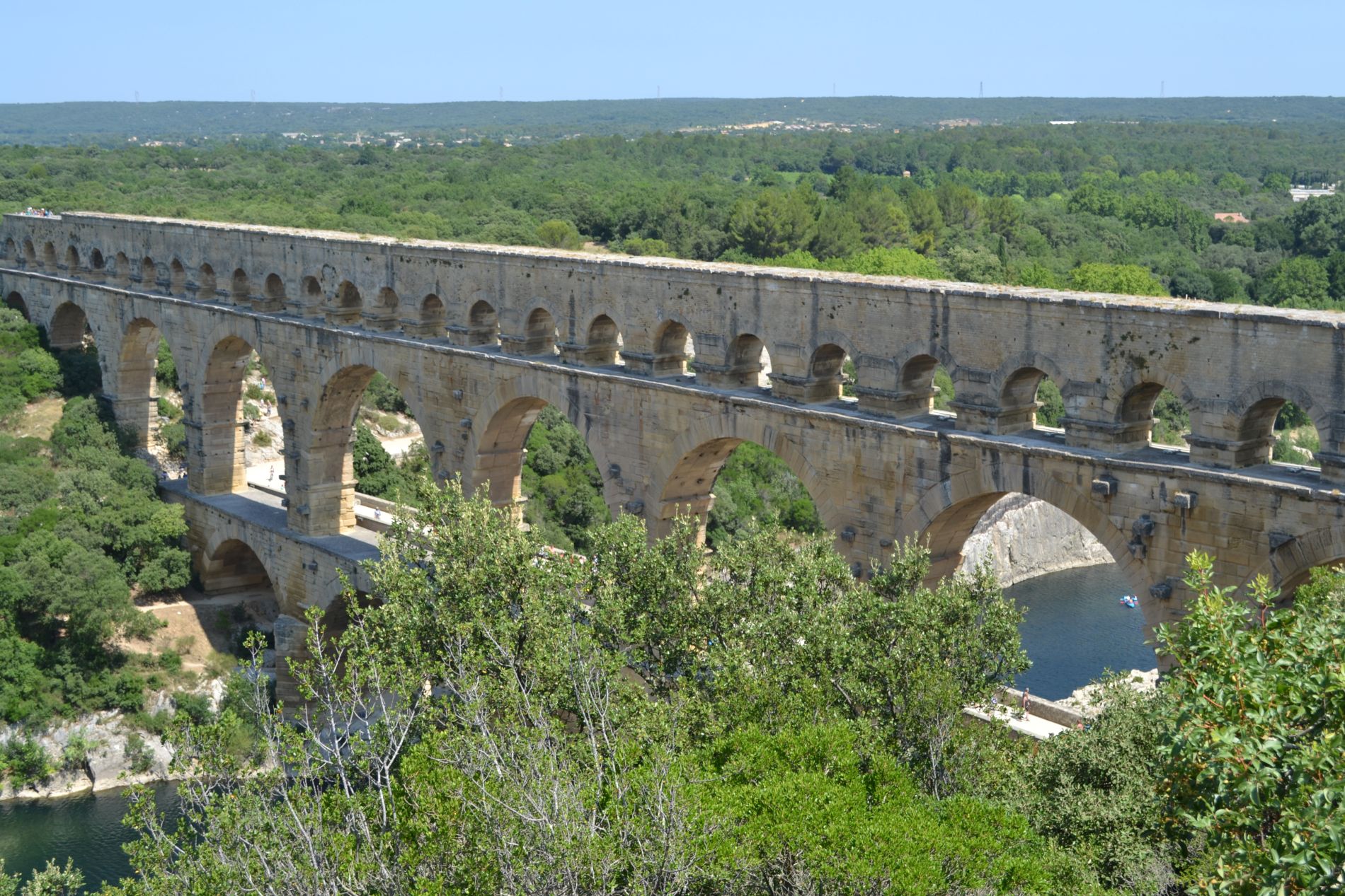 La Sousta, campsite of the Pont du Gard - France
